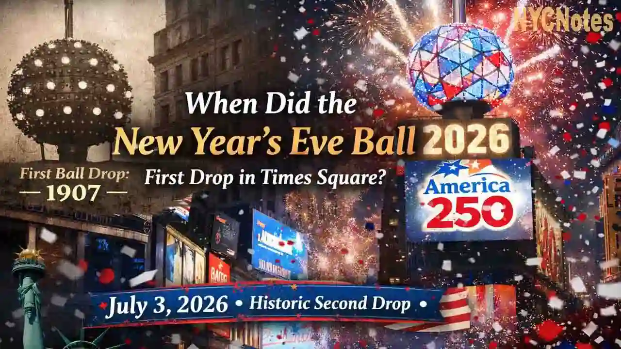 When did the new year’s eve ball first drop in times square? - NYC Notes